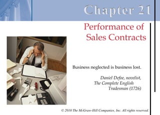 Chapter 21 – Performance of Sales Contracts | PPT