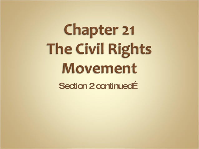 Civil Rights Part 4 | PPT