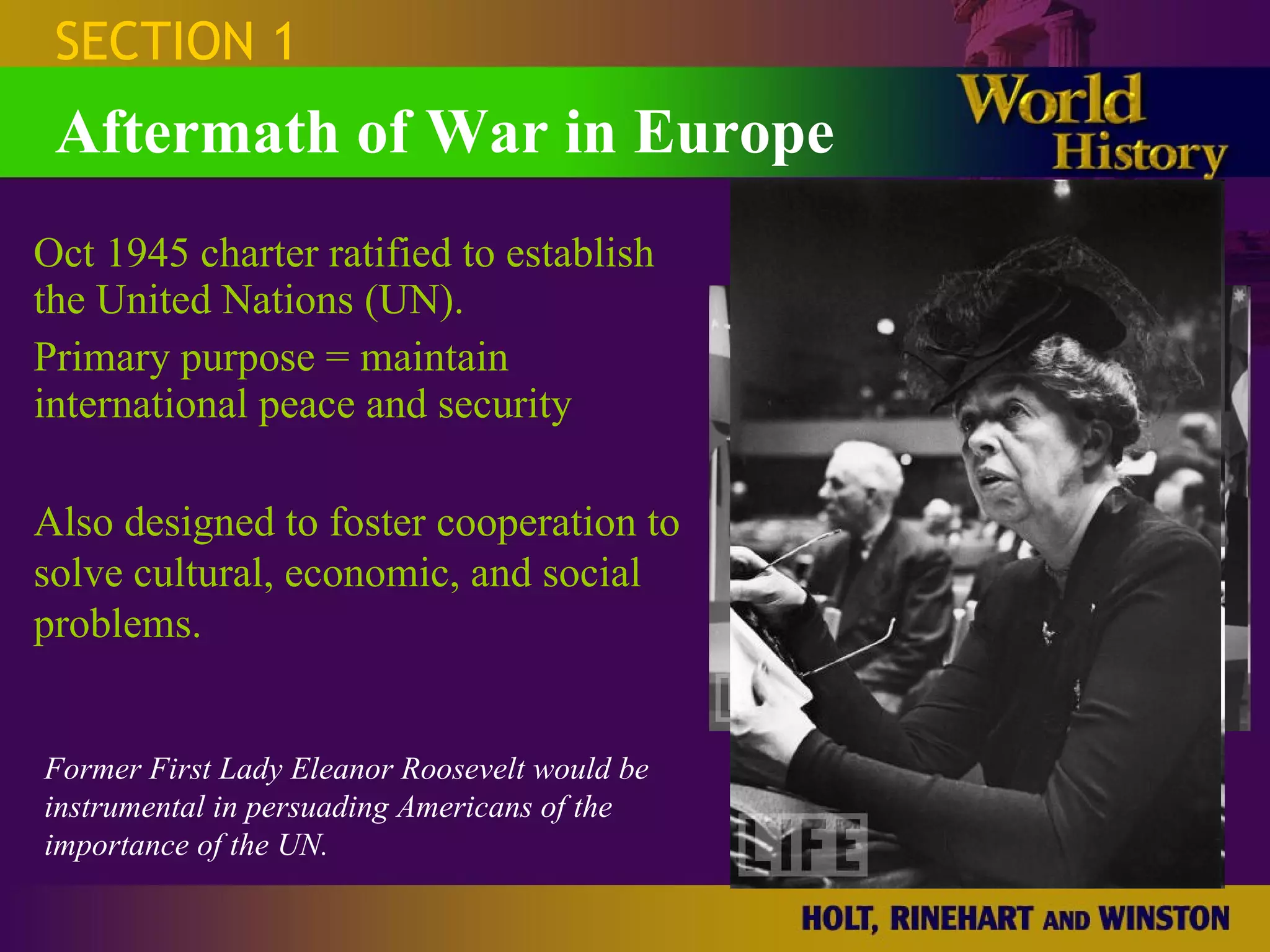Ch 22.1 Aftermath of WWII | PPT