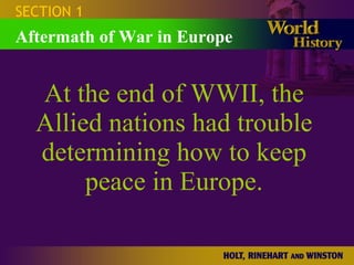 Ch 22.1 Aftermath of WWII | PPT