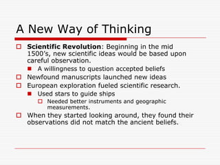 Ch 22.1 the scientific revolution | PPT