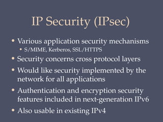 Chapter 22 Internet Security Protocols and Standards | PPTX