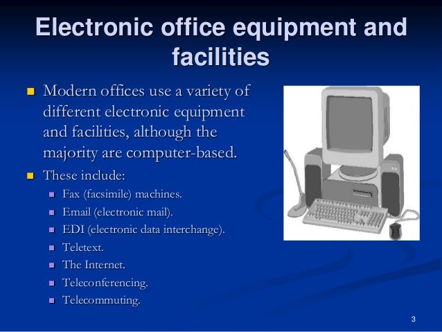 Ch 22 the electronic office