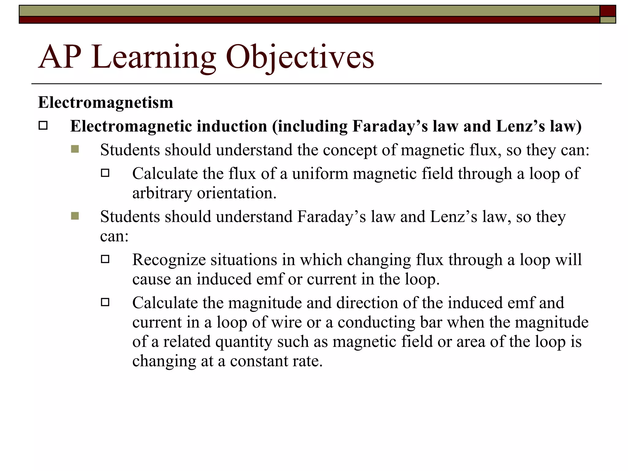 Ch 22 Electromagnetic Induction | PPT