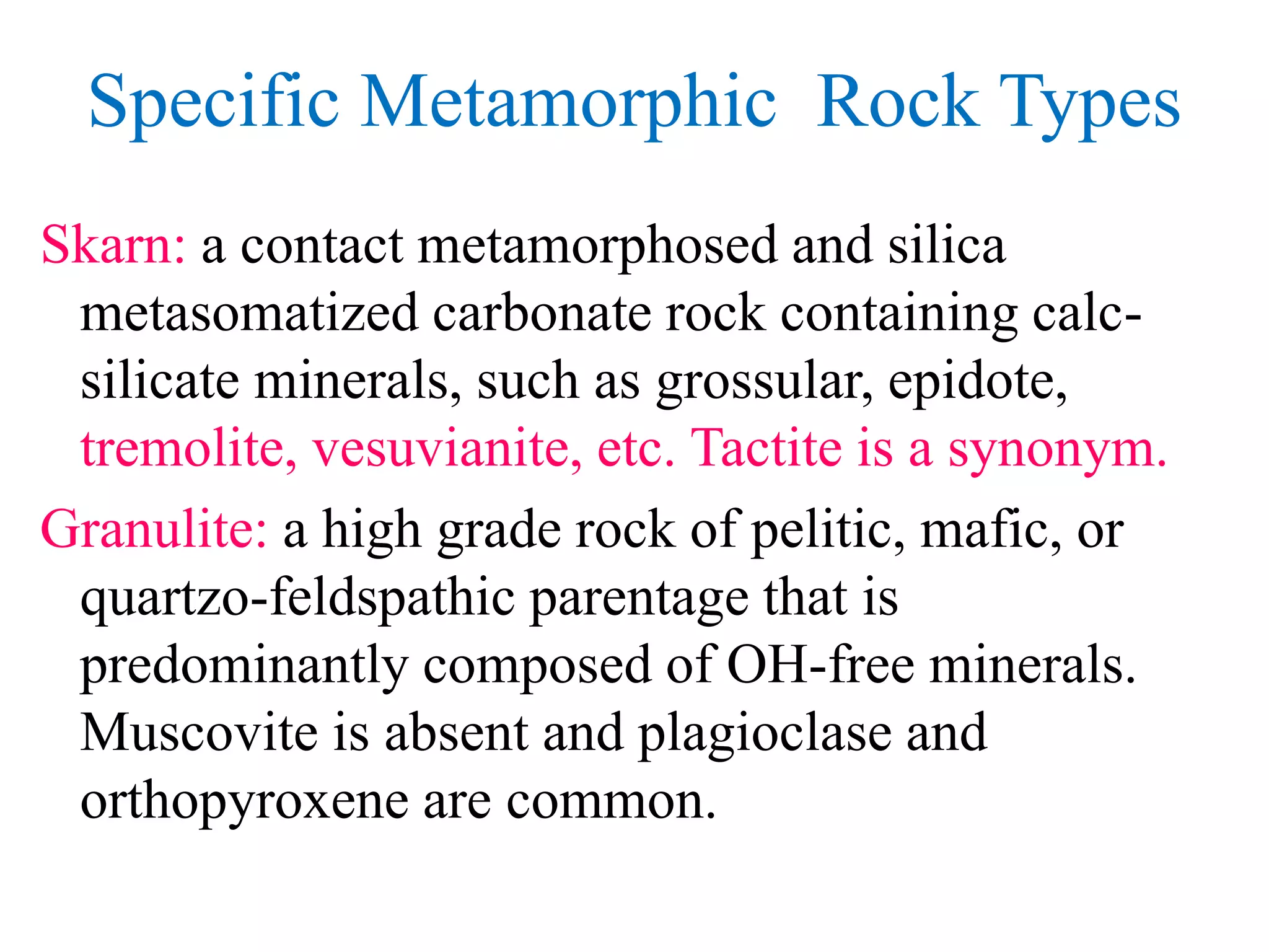 Ch 22 Metamorphic Classification.ppt
