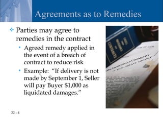 Chapter 22 – Remedies for Breach of Sales Contracts | PPT