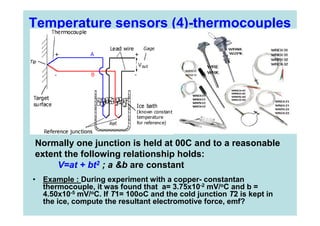 Sensors and transducers for an Embedded System | PDF