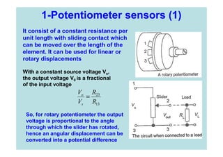 Sensors and transducers for an Embedded System | PDF