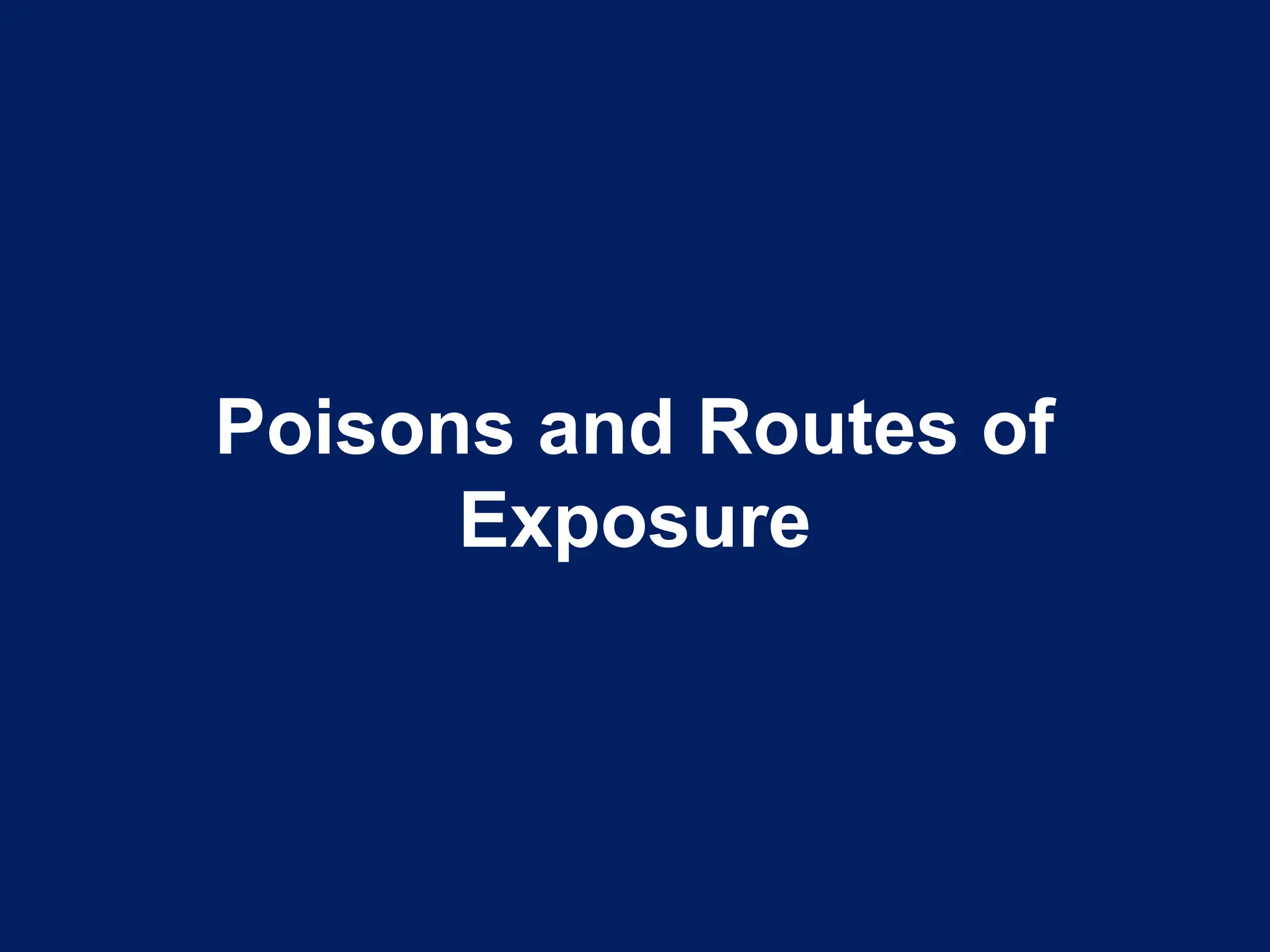 Chapter 22 Toxicologic Emergencies for EMT | PPTX