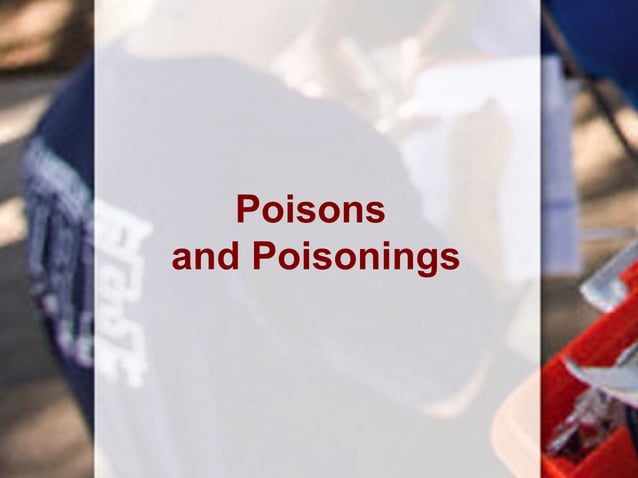 Chapter 22 Toxicologic Emergencies for EMT | PPTX