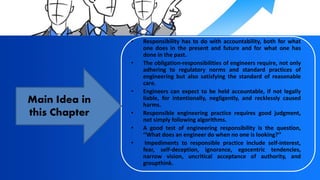 Chapter 2 : RESPONSIBILITY IN ENGINEERING | PPTX