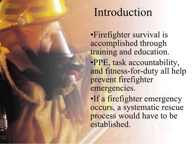 Ch23 firefighter survival | PPT