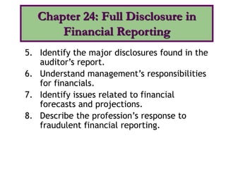 full diclosure in financial reporting.ppt