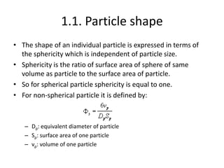 Particle Technology Lectures GIKI | PPTX