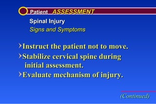 Injuries to the Head and Spine | PPT