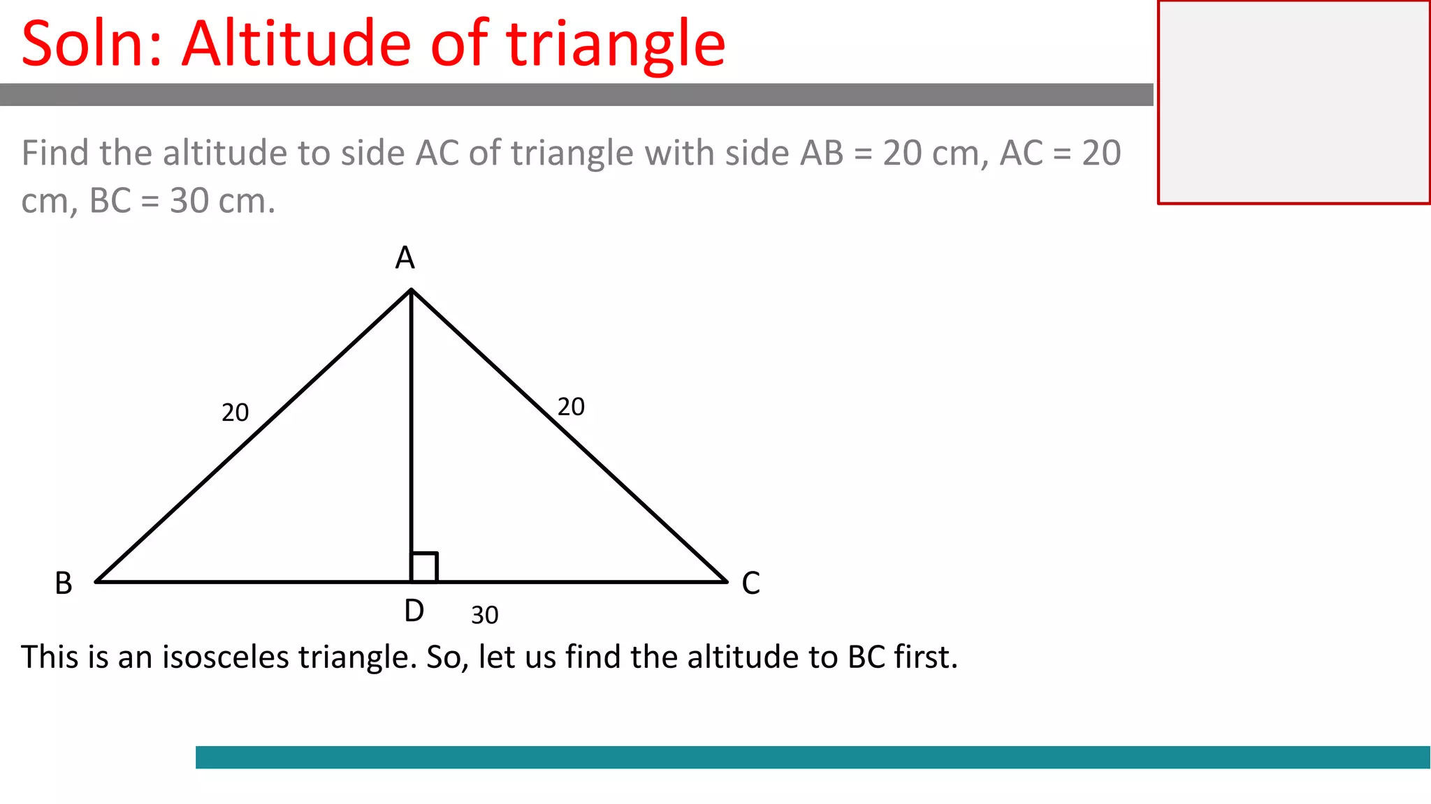 Geometry - Altitude of triangle | PPTX