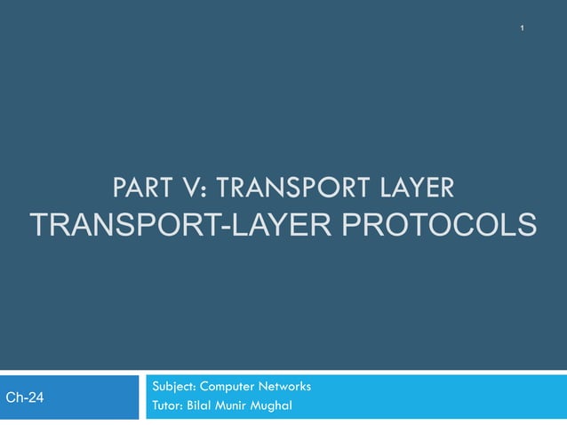 Dcn 5th Ed Slides Ch24 Transport Layer Protocolspdf Computer Networking Computing