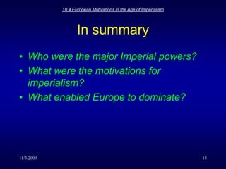 Ch 25 Section 1 Motives | PPTX