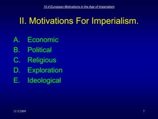 Ch 25 Section 1 Motives | PPTX