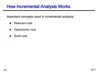 Chapter 26 Incremental Analysis and Capital Budgeting | PPTX