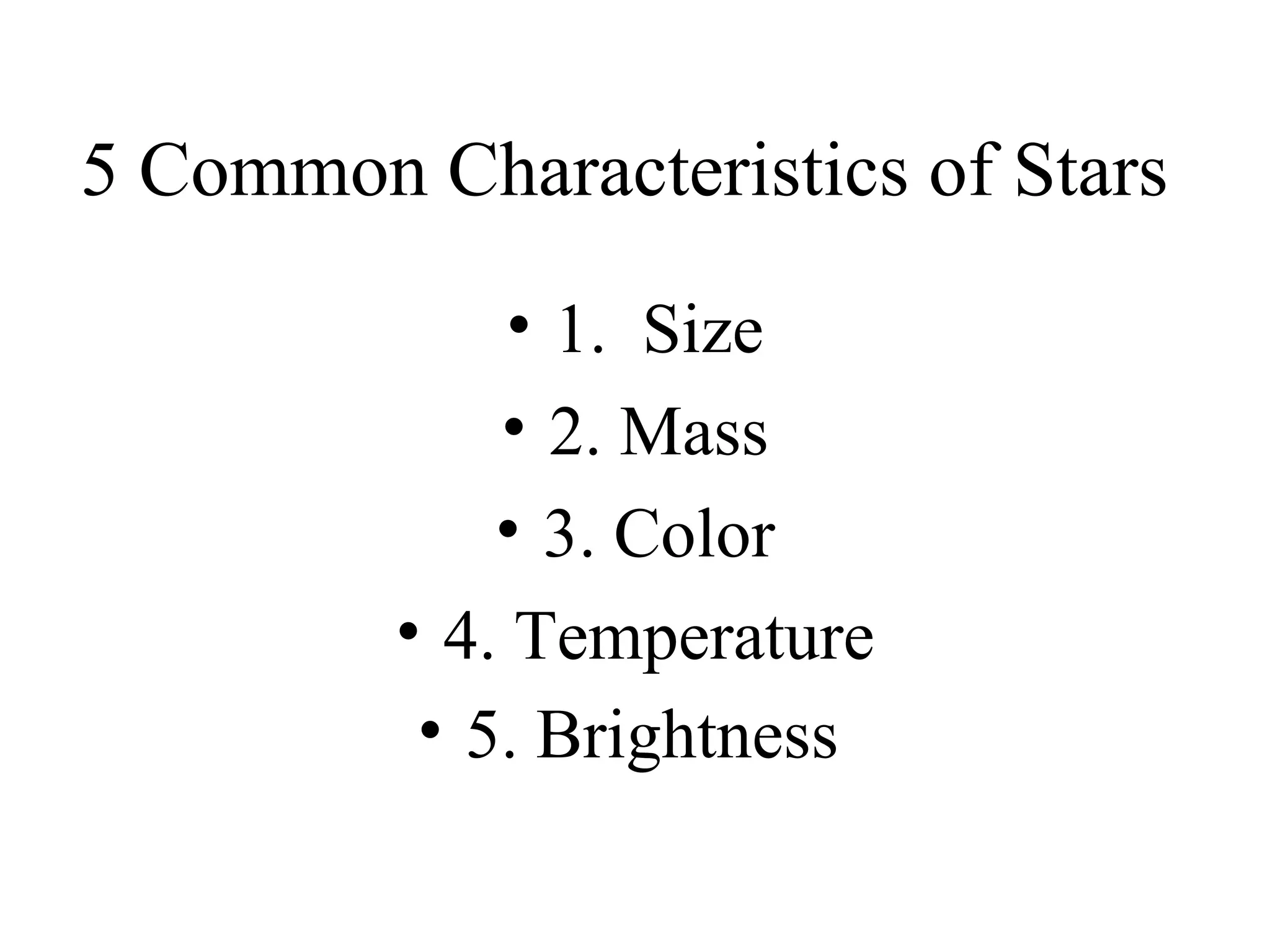 Ch 26 2 characteristics of stars | PPT