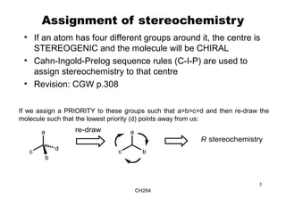Organic Chemistry Year 2 Mechanism and Stereochemistry Lecture 1 | PPT ...