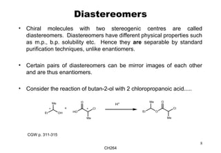 Organic Chemistry Year 2 Mechanism and Stereochemistry Lecture 1 | PPT | Chemistry | Science