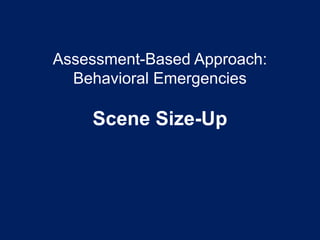 Chapter 26 Behavioral Emergencies for EMT | PPTX