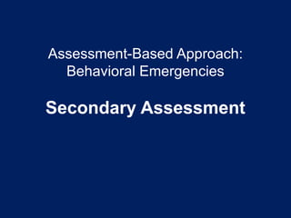 Chapter 26 Behavioral Emergencies for EMT | PPTX