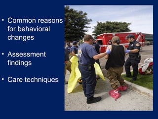 Chapter 26 Behavioral Emergencies for EMT | PPTX