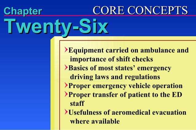 Ambulance Operations | PPT | First Aid | Injuries