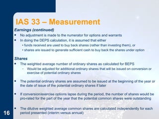 PPT Earnings Per Share IAS 33 | PPT
