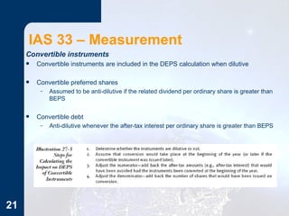 PPT Earnings Per Share IAS 33 | PPT