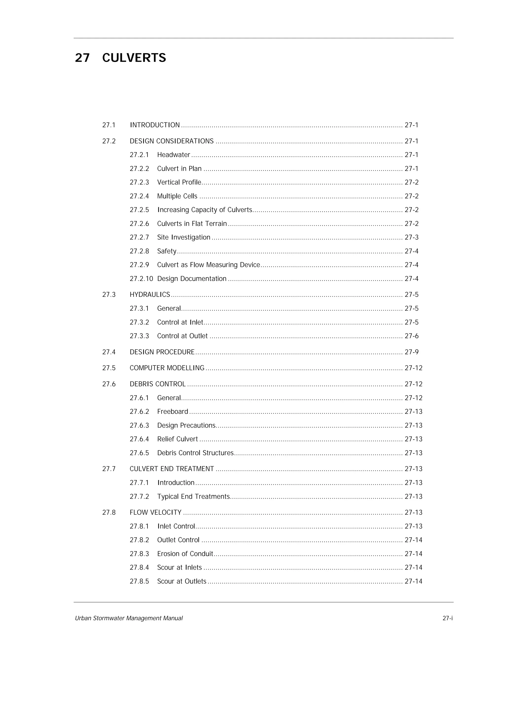 Ch 27 culverts | PDF