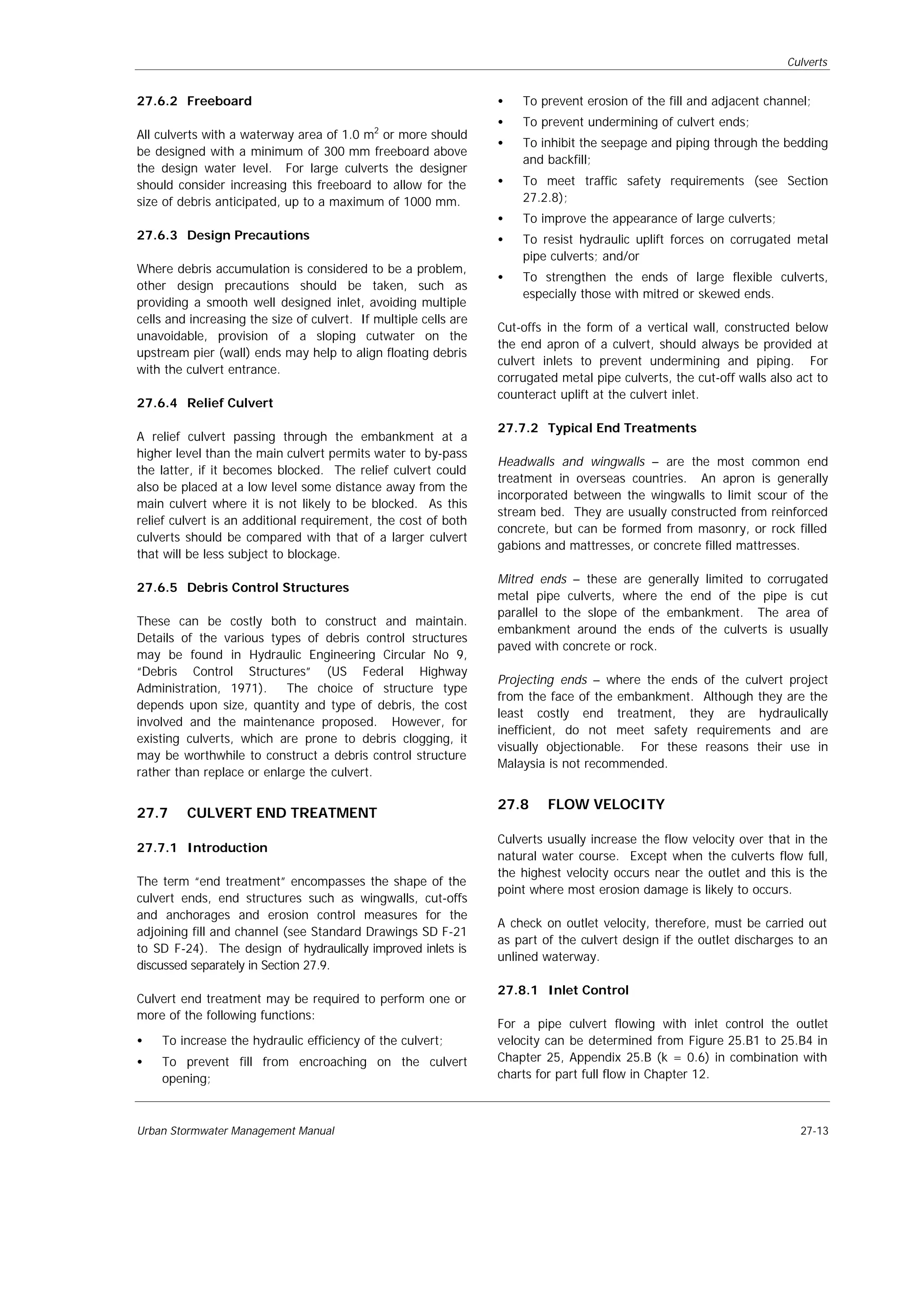 Ch 27 culverts | PDF