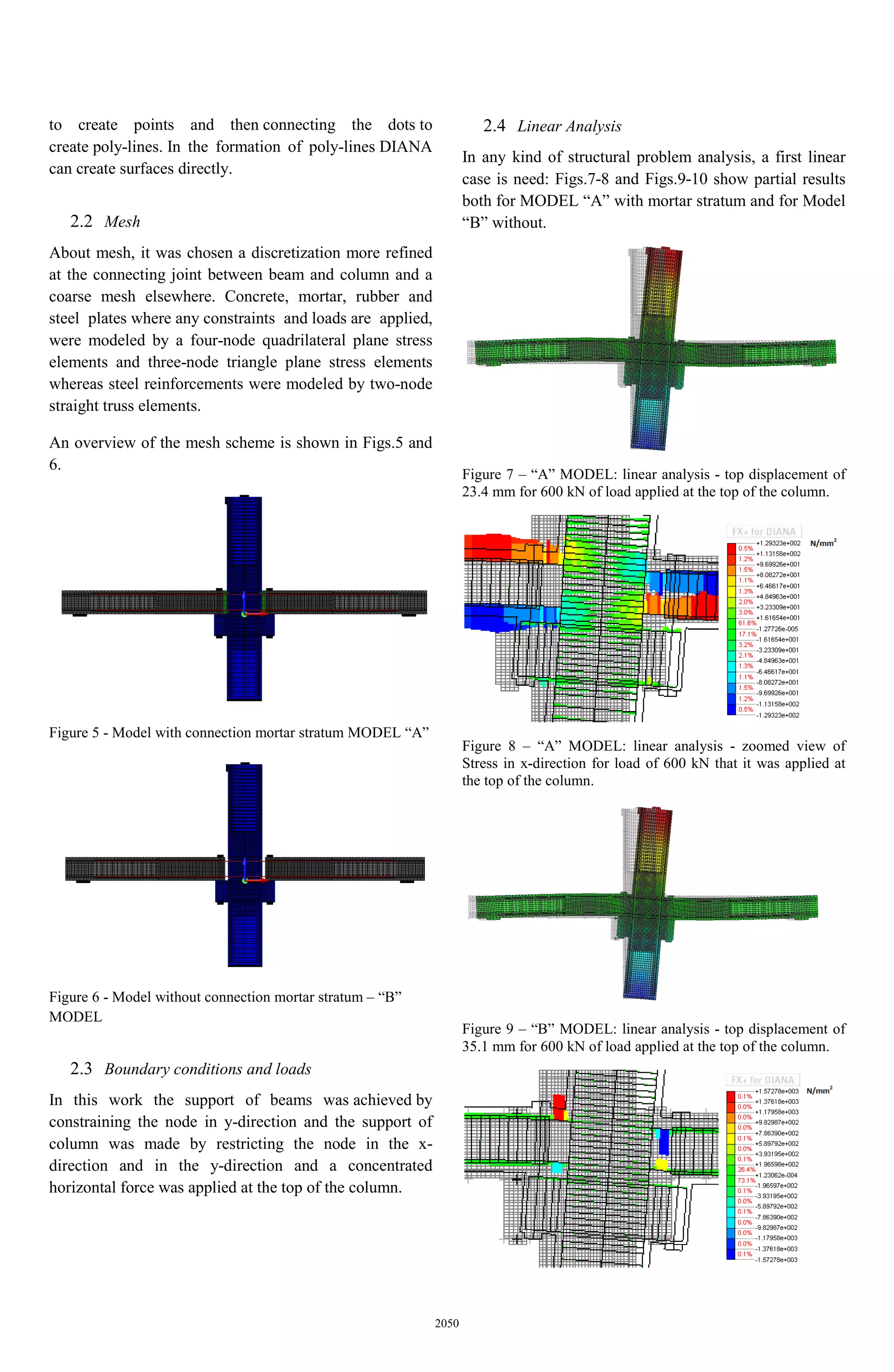 Finite element analysis of innovative solutions of precast concrete beamcolumn ductile ...