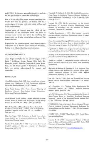 Finite element analysis of innovative solutions of precast concrete ...