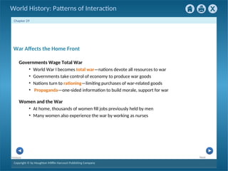Chapter 29 PowerPoint about World Wars. | PPT