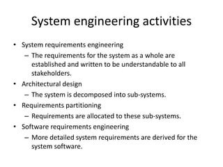 Requirements Engineering - "Ch2 an introduction to requirements" | PPT