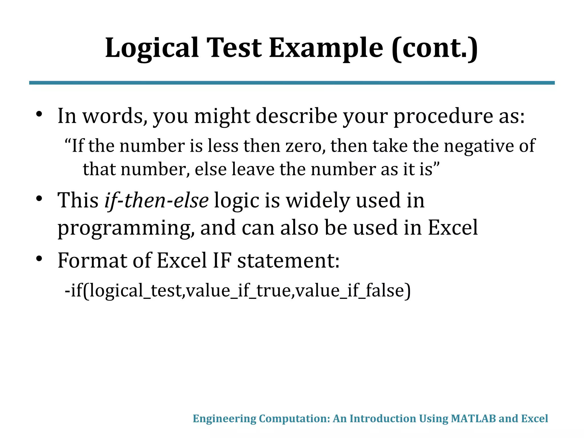 Excel IF function | PPT