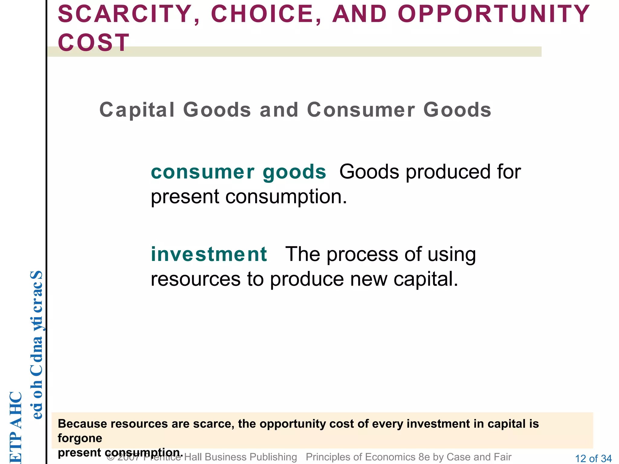 The Economic Problem. Scarcity and Choice | PPT