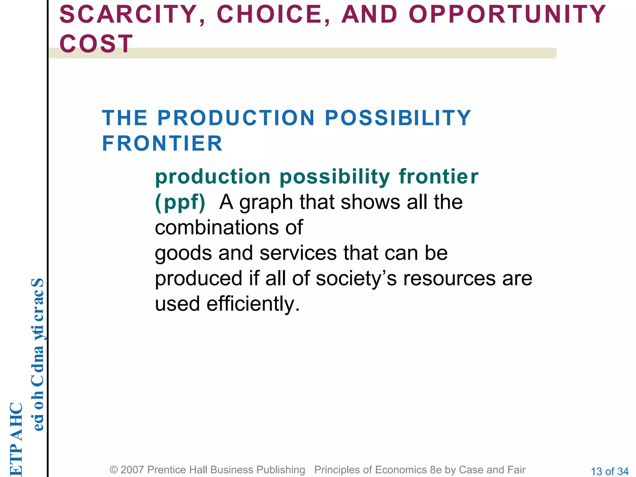 The Economic Problem. Scarcity and Choice | PPT