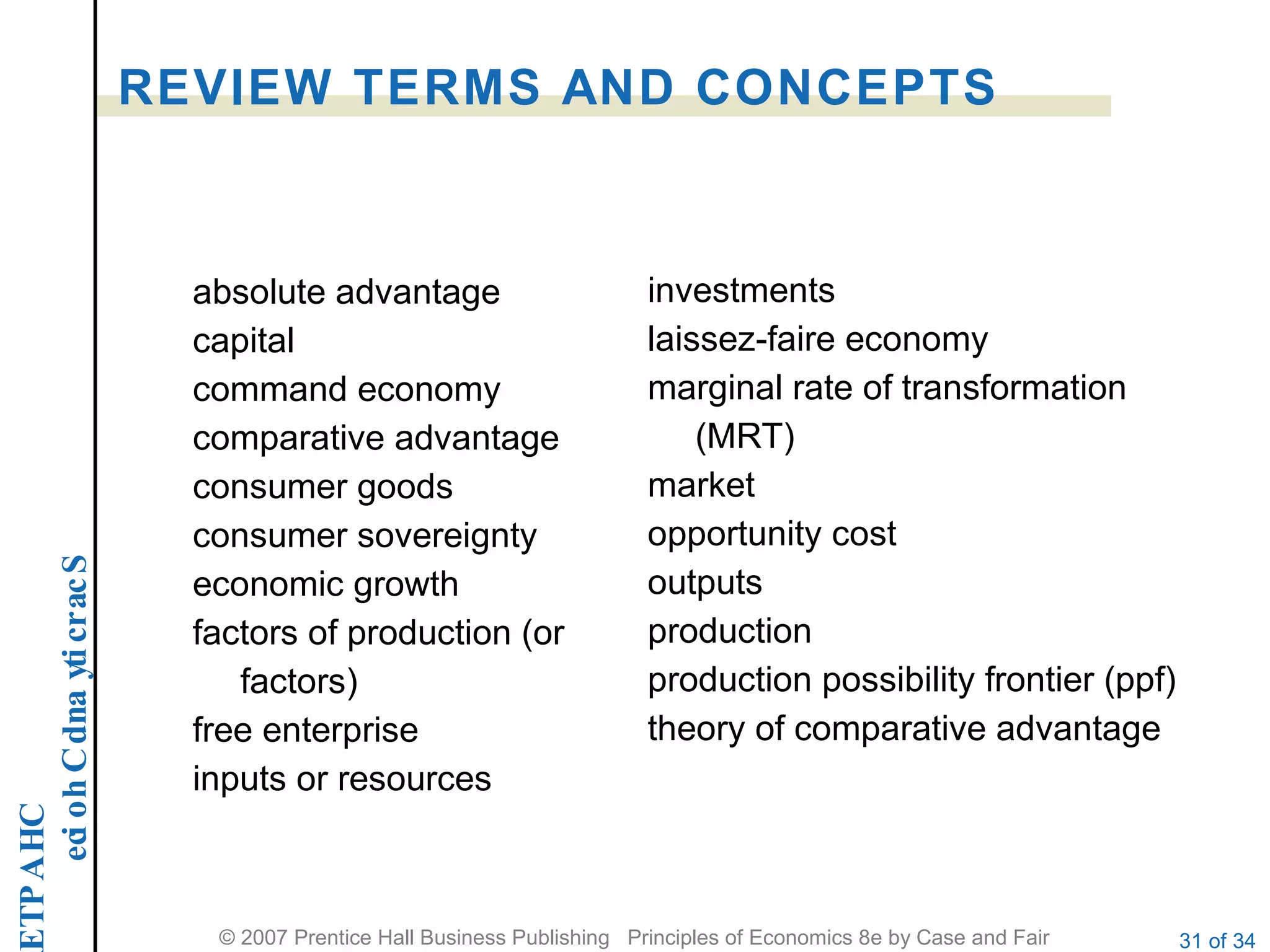 The Economic Problem. Scarcity and Choice | PPT