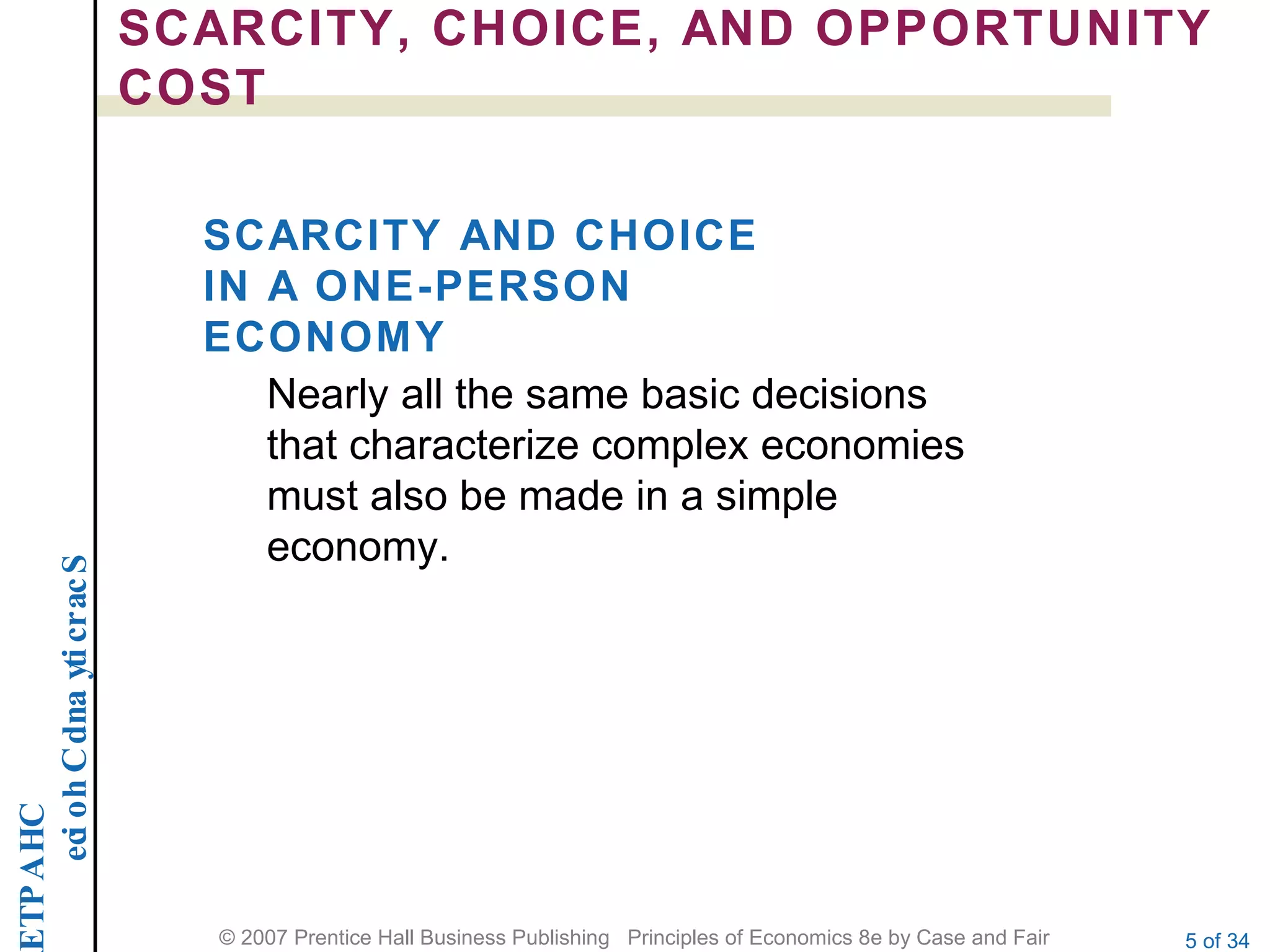 The Economic Problem. Scarcity and Choice | PPT