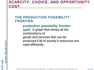 The Economic Problem. Scarcity and Choice | PPT