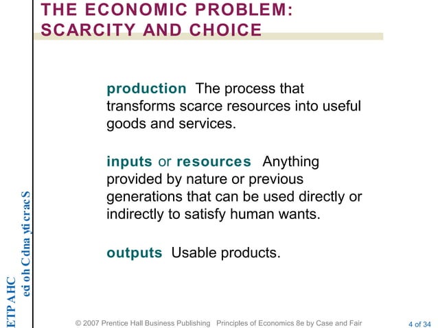 The Economic Problem. Scarcity and Choice | PPT