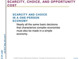The Economic Problem. Scarcity and Choice | PPT