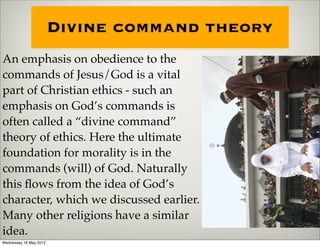 Rae, Moral Choices: Ch2 - Christian ethics - Part C | PDF