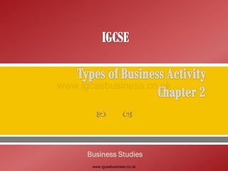 Ch 2 classification_of_business_presentation | PDF