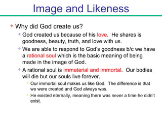 IMAGE AND LIKENESS OF GOD | PPT